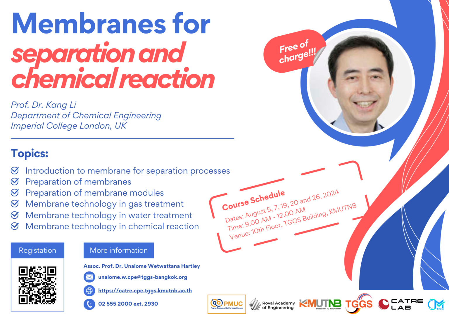 Membranes for separation and chemical reaction - TGGS KMUTNB
